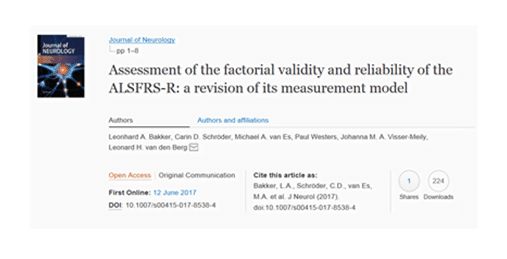 Assessment of the factorial validity and reliability of the ALSFRS-R: a ...