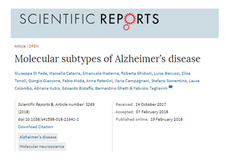 Molecular subtypes of Alzheimer’s disease - JPND Neurodegenerative ...